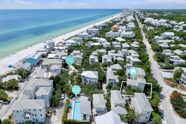 New 4 Br All En-suite Steps To Beach And Comm Pool - Alys Beach, FL