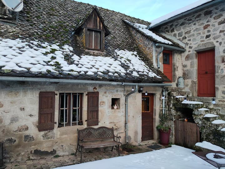 A La Neige,  à 2, Au Cœur Des Montagnes Du Cantal - Vic-sur-Cère
