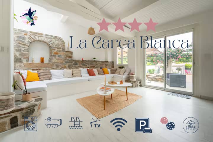 Carca Blanca 4*/ Cosy Et Familiale/piscine/clim - Carcassonne