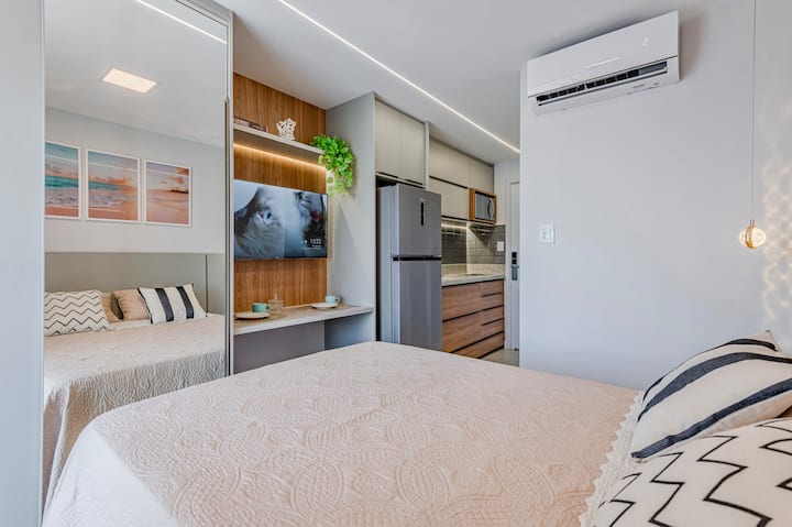 Studio Maldivas - Varanda & Vista Mar - Salvador