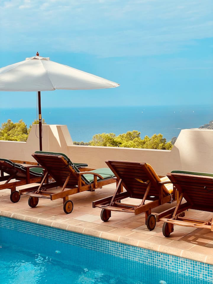 Villa Vue Mer - Almanarre - Piscine Chauffée - La Crau