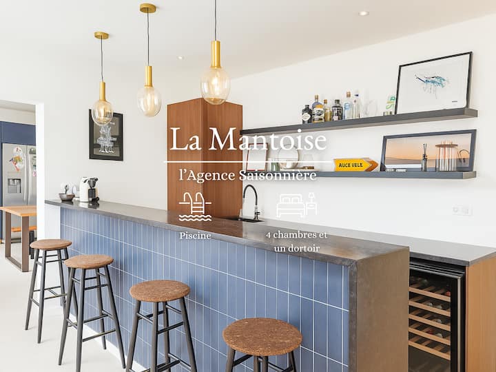 La Mantoise - Piscine - 5 Chambres - 9 Lits - Château de Thoiry