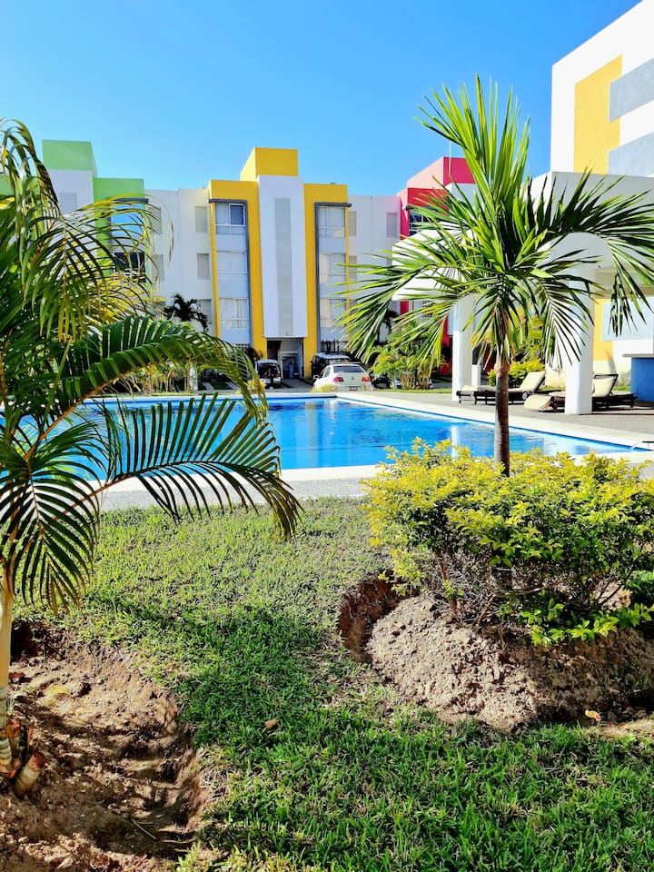 Depa: Alberca & Naturaleza En Residencial Privado - Acapulco