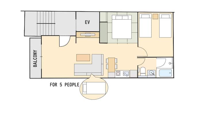 祇園・河原町徒歩圏｜3f｜1フロア貸切2部屋｜子連れ長期滞在歓迎｜任天堂スイッチ｜荷物預かり＆ev - Japan