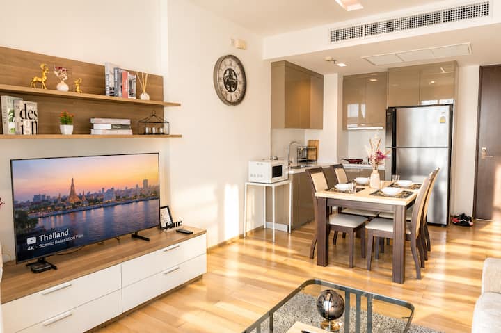 Central City Spacieux 2br - 5 Min Bts Thonglor - Bangkok