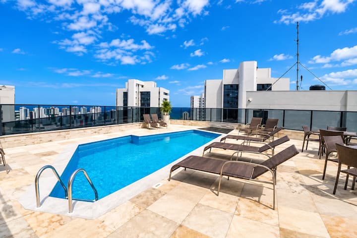 Appartement Boa Viagem · Piscine, Salle De Sport Et Réception Ouverte 24&nbsp;H/24 - Boa Viagem