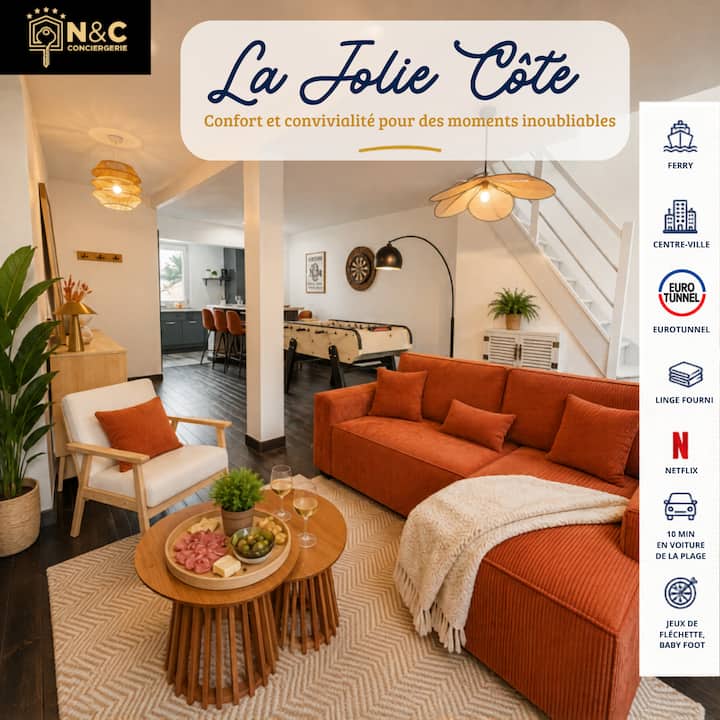 Jolie Côte-apt 2 Ch 4 à 6 Pers Calais St-pierre - Calais
