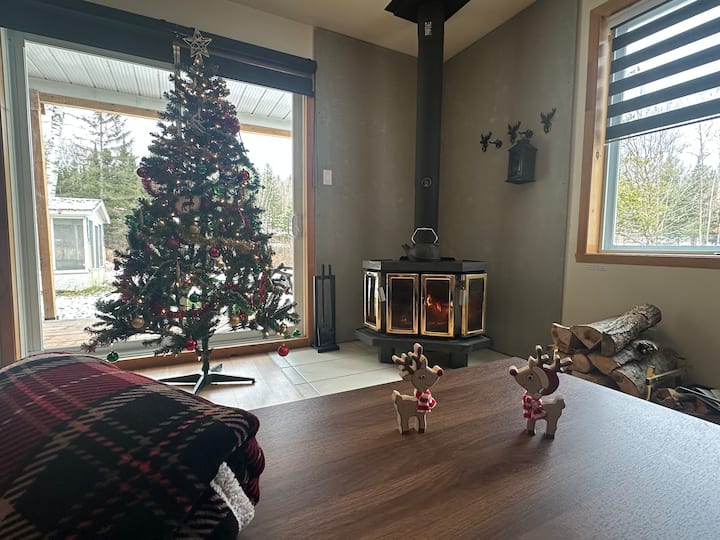 Chalet Nature Avec Ruisseau, îLot Privé - Laurentides