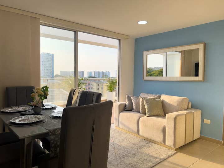 Cómodo Apto Con Vista Y Terraza - Cartagena