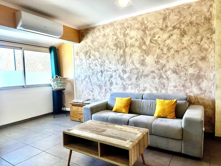 Le Chatodo T3 Lumineux Familial -Clim- 500m Plage - Valras-Plage