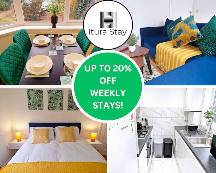 Corporate 2br Heathrow | Parking | Wifi | Longstay - Hounslow