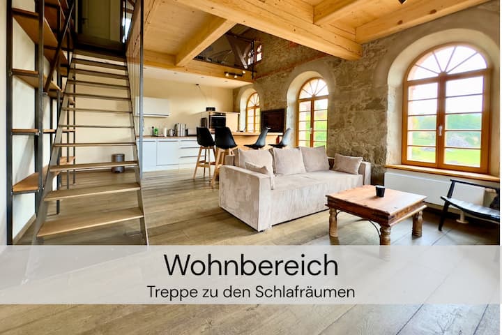 Light-flooded Apartment With Its Own Sauna + Firep - Bischofswerda