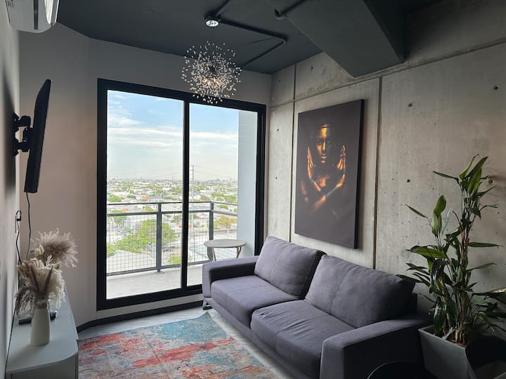 ¡Acogedor Y Céntrico Loft! - Coworkgym -Coo1012a - Monterrey