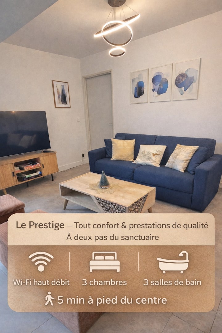 Le Prestige 400m Sanctuaire 3ch 3 Sdb 8 Couchages - Lourdes