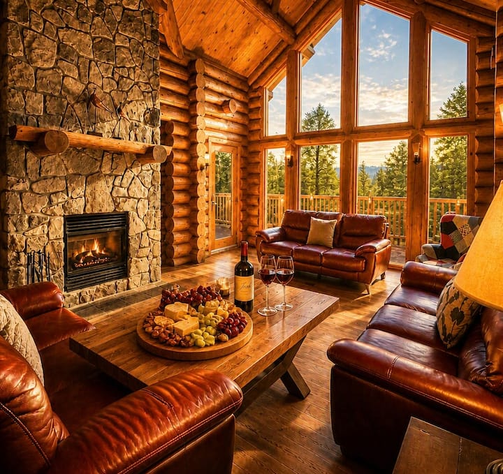 7 Bedrooms/18 Guests/pool/spa/tennis/volleyball - Laurentides