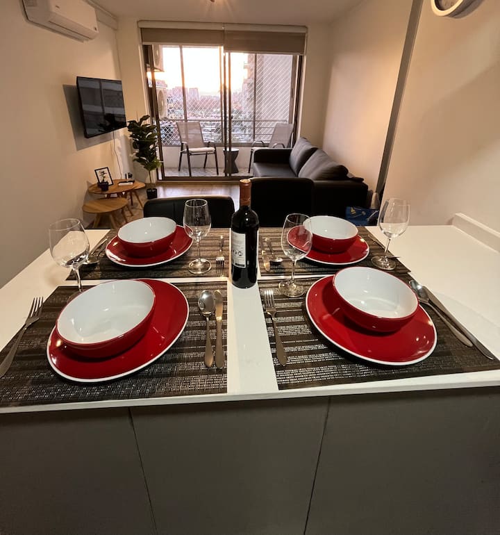 Moderno/climatizado/metro/wifi/restorant/ 5 Pax - Chile