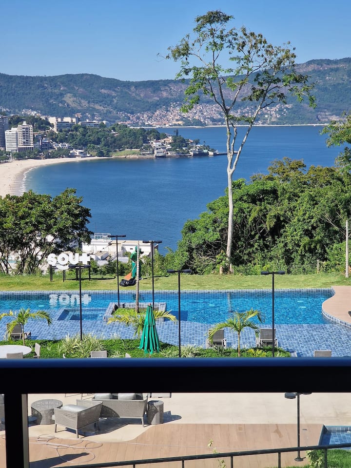 Apartamento Aconchegante Com Vista Mar Em Niterói - Niterói