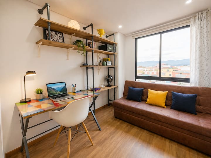 Ideal Remoto: Wifi + Escritorio + Bbq + Parking - Cajicá