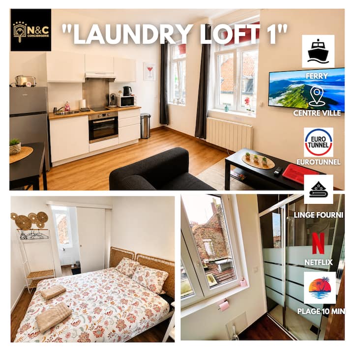 Laundry Loft 1- Studio,proche Gare,calais Centre* - Calais