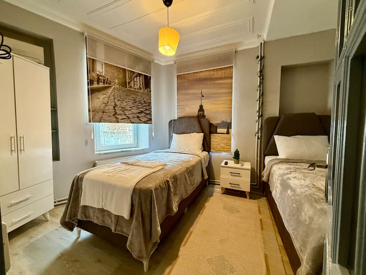 Cozy Yellow Home  1 -Wi-fi -A/c - Estambul