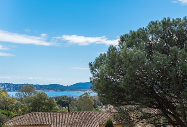 Charmant Appartement Avec Terrasse Et Vue Mer - Grimaud