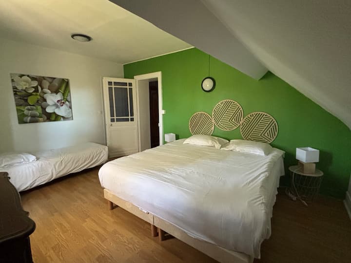 Chambre ÉMeraude à 3 Min De La Mer - Hameau de