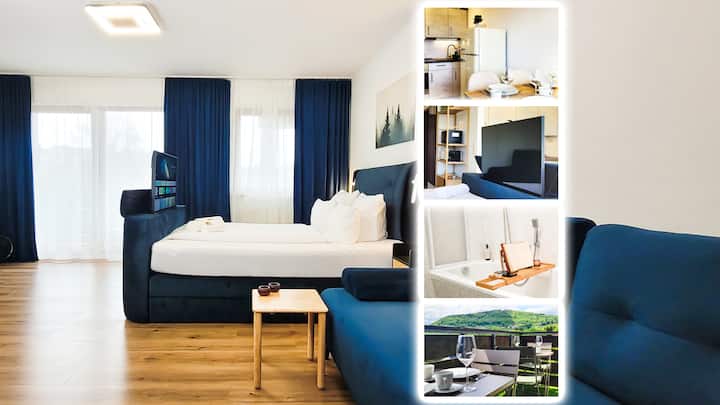 Komm - Panoramablick - Balkon - Küche - Parkplatz - Gehlberg