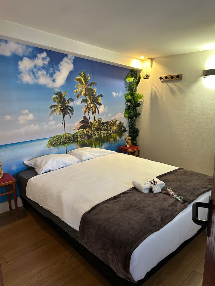 Hôtel Chambre Tropicale - Avesnes-sur-Helpe