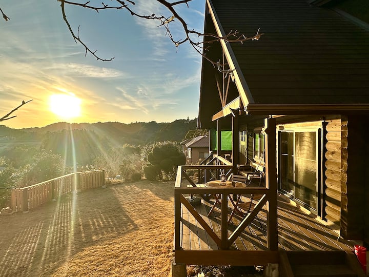 丘の上の貸切別荘　勝浦のログハウス“猫空　Nekosora” - 가쓰우라시