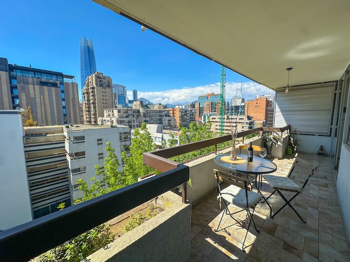 Comfy Apt | Costanera Center | Los Leones Subway - Las Condes