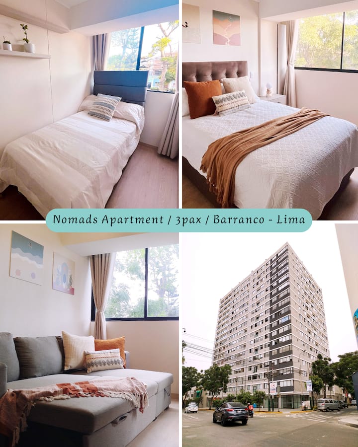 Barranco Céntrico | Moderno Y Acogedor Dpto 4px - Lima