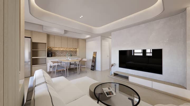 綠美圖走路10分鐘／水湳經貿園區／愛買旁／出差及洽公首選 - Taichung City