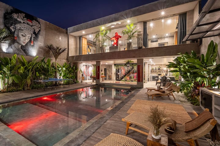 Artistic 4bd Villa With Private Pool & Jungle Vibe - Seminyak