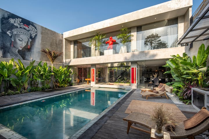 Artistic 4bd Villa With Private Pool & Jungle Vibe - Bali