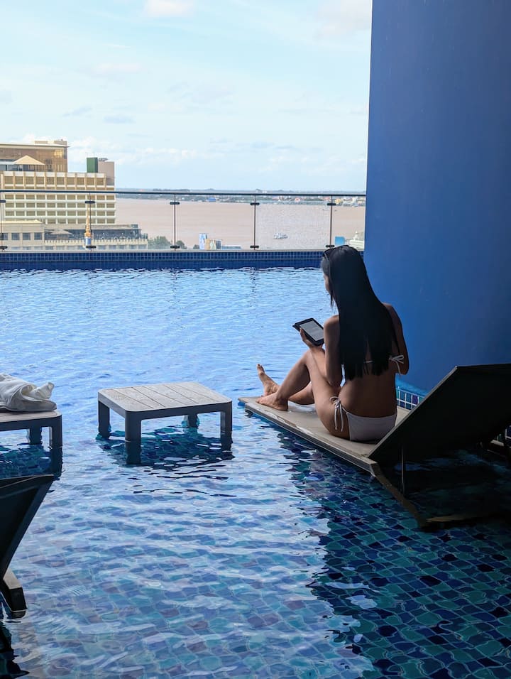 Claudio Hs, City/river View, 1br. Pool, Gym, Sauna - Phnom Penh
