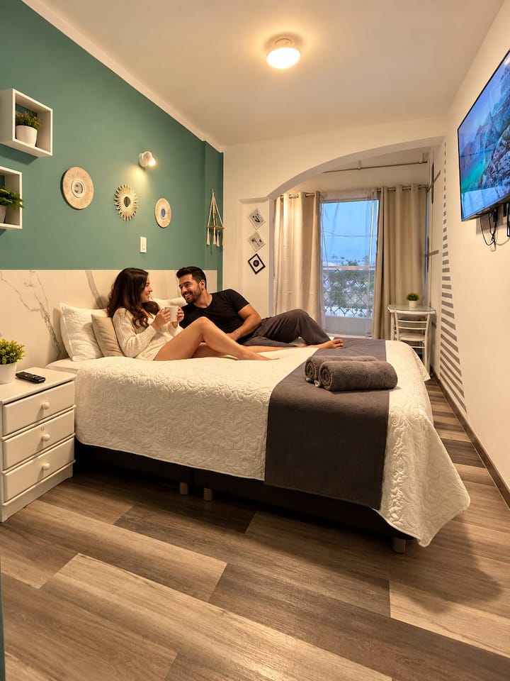 Functional Studio With A Queen-size Bed, Kitchen And Terrace - Arequipa