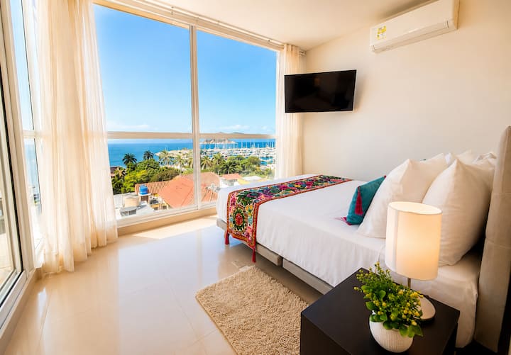Aparta Suite Vista A Bahía De Santa Marta - Taganga
