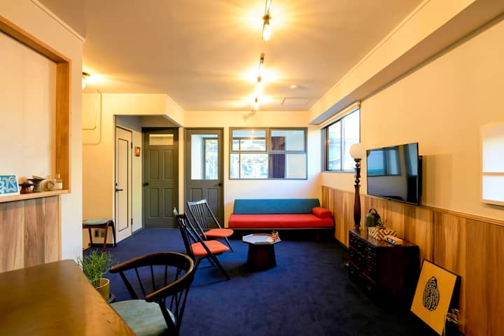 広々48㎡＆2ベッドルーム！浅草徒歩圏内、建築家ホストが設計のファミリースイート - Ueno