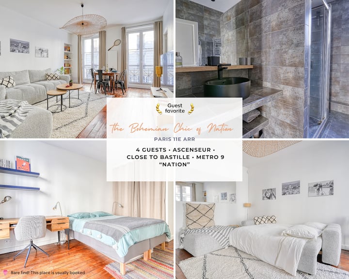 Le Bohème Chic De Nation • Paris 11e • Pour 4 Pers - AccorHotels Arena