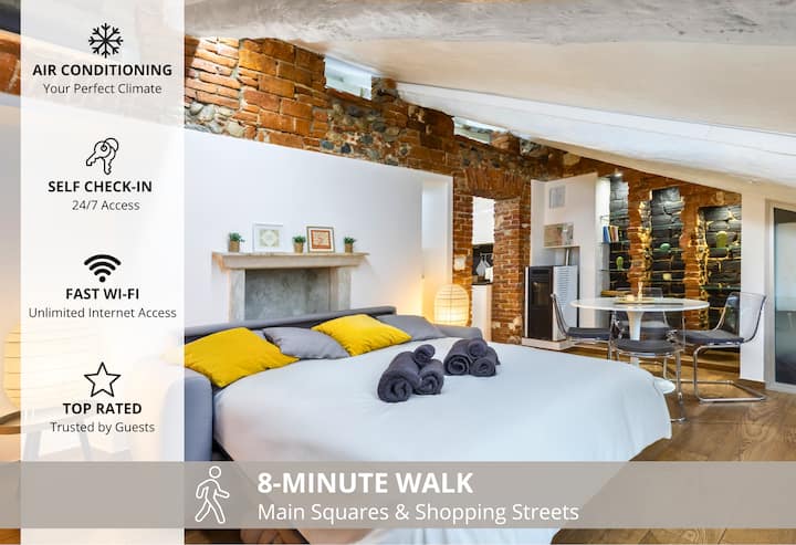 San Massimo Suite - Mansarde éLégante Au Centre - Torino