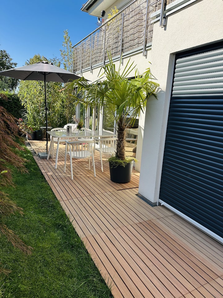 Große Gartenwohnung Am See Mit Sup & Fahrrädern - Grafrath