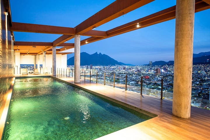2bd Business Class Apartment En Monterrey - Monterrey