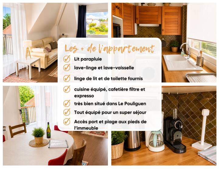 Large, Bright Apartment, Close To The Sea - Le Pouliguen