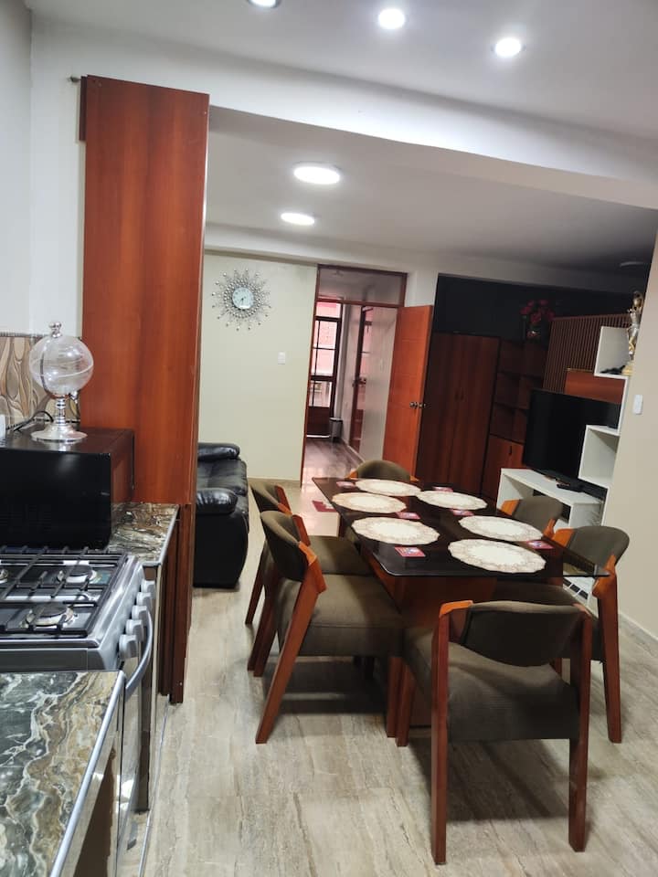 Amplio Depa 4 Habit, 2 Baños, Cocina Y Comedor - Peru