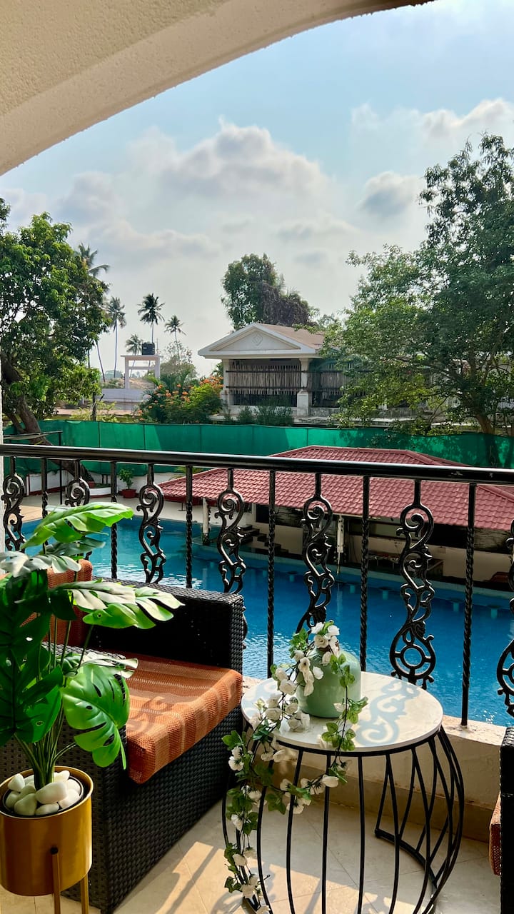 2bhk Assagao Pool-view | Tisrah - Goa