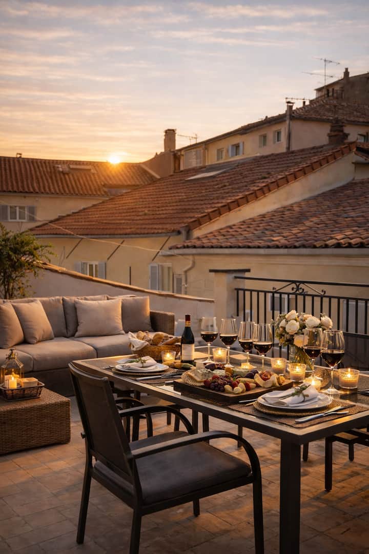 Top Luxury Ph /Private Roof 200m Beach & Palais - Cannes