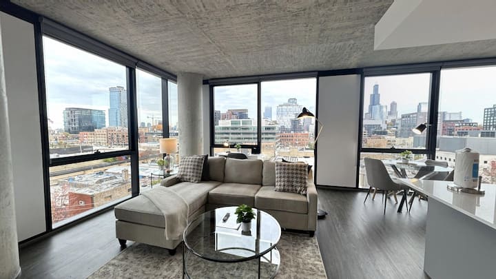 Fulton Market 3 Bed With A Parking Spot - Şikago, IL