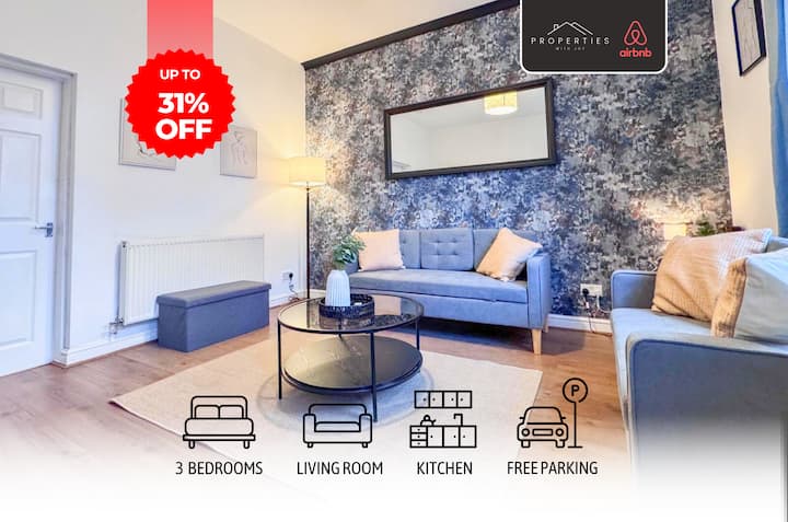 3br House In Ashton | Ideal For Contractors - Oldham