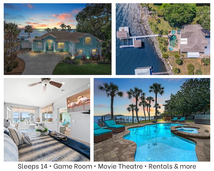 Game Room • Theater •Luxurious Waterfront Retreat• - Melbourne Beach, FL