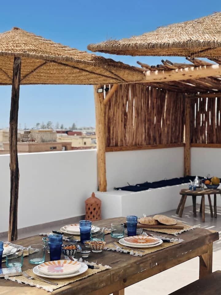 Rooftop Privé • Bbq • Vue Panoramique • Fibre - Essaouira